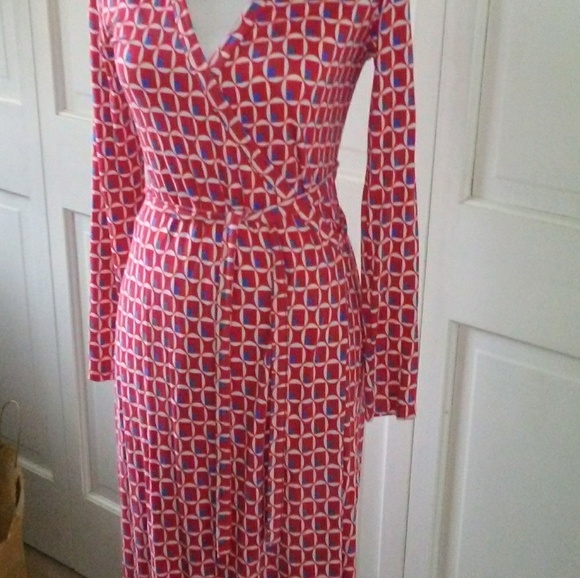 Boden | Dresses | Boden Wrap Dress Long | Poshmark